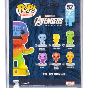 Funko Marvel Infinity Saga Thanos Art Series Pop! Vinyl Figure with Premium Pop! Protector Entertainment Earth Exclusive