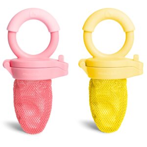 munchkin® fresh food feeder, 2 count (pack of 1) ,coral/yellow