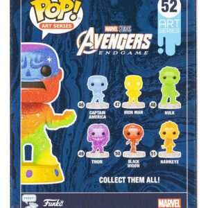 Funko Marvel Infinity Saga Thanos Art Series Pop! Vinyl Figure with Premium Pop! Protector Entertainment Earth Exclusive