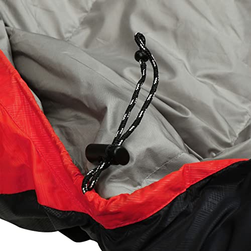 0 Degree Sleeping Bag for Adults Lightweight Waterproof Warm Down Feather Sleeping Bag for Cold All Seasons Hiking ,Backpacking or Camping (Red,Down content 1800g)