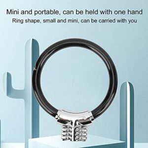 Steel Cable Lock, Bike Equipment Zinc Alloy and PVC Anti‑Theft with 2 Keys for Mountain Bike for Road Bike