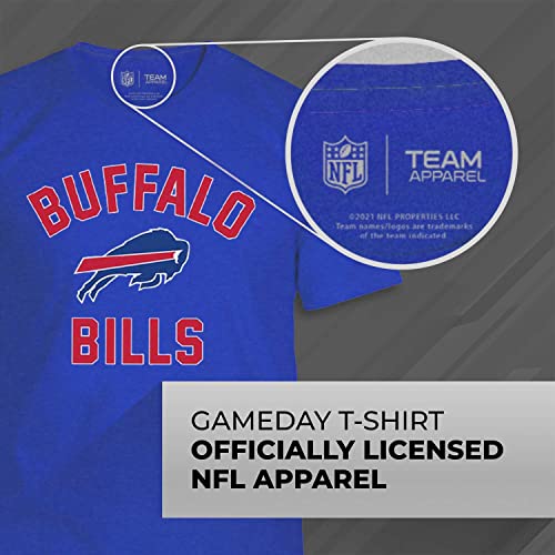 Team Fan Apparel NFL Adult Gameday T-Shirt - Cotton Blend - Tagless - Semi-Fitted - Unleash Your Team Spirit During Game Day (Buffalo Bills - Royal, Adult X-Large)