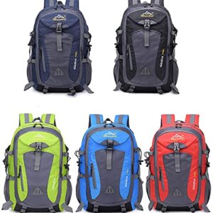 Backpack Men's USB Charging Travel bag Outdoor Large-capacity Sports Backpack Men's And Women's Waterproof Mountaineering Bag (Blue)