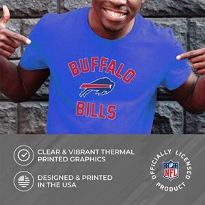 Team Fan Apparel NFL Adult Gameday T-Shirt - Cotton Blend - Tagless - Semi-Fitted - Unleash Your Team Spirit During Game Day (Buffalo Bills - Royal, Adult X-Large)