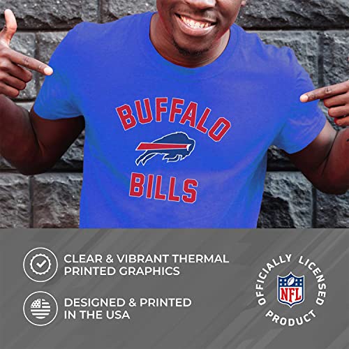 Team Fan Apparel NFL Adult Gameday T-Shirt - Cotton Blend - Tagless - Semi-Fitted - Unleash Your Team Spirit During Game Day (Buffalo Bills - Royal, Adult X-Large)