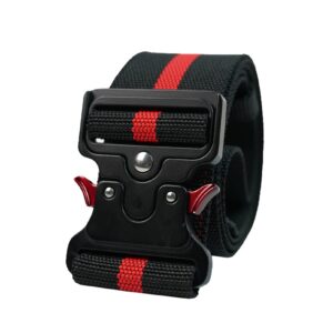 melotough 2" nylon web work belt with heavy duty quick release rugged metal buckle outdoor men's belt