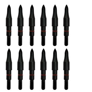 aklisdlha archery field points 17/64 inch 9/32 in 19/64 inch 5/16 in (12 pack) for field target practice shooting (17/64″-100grains)