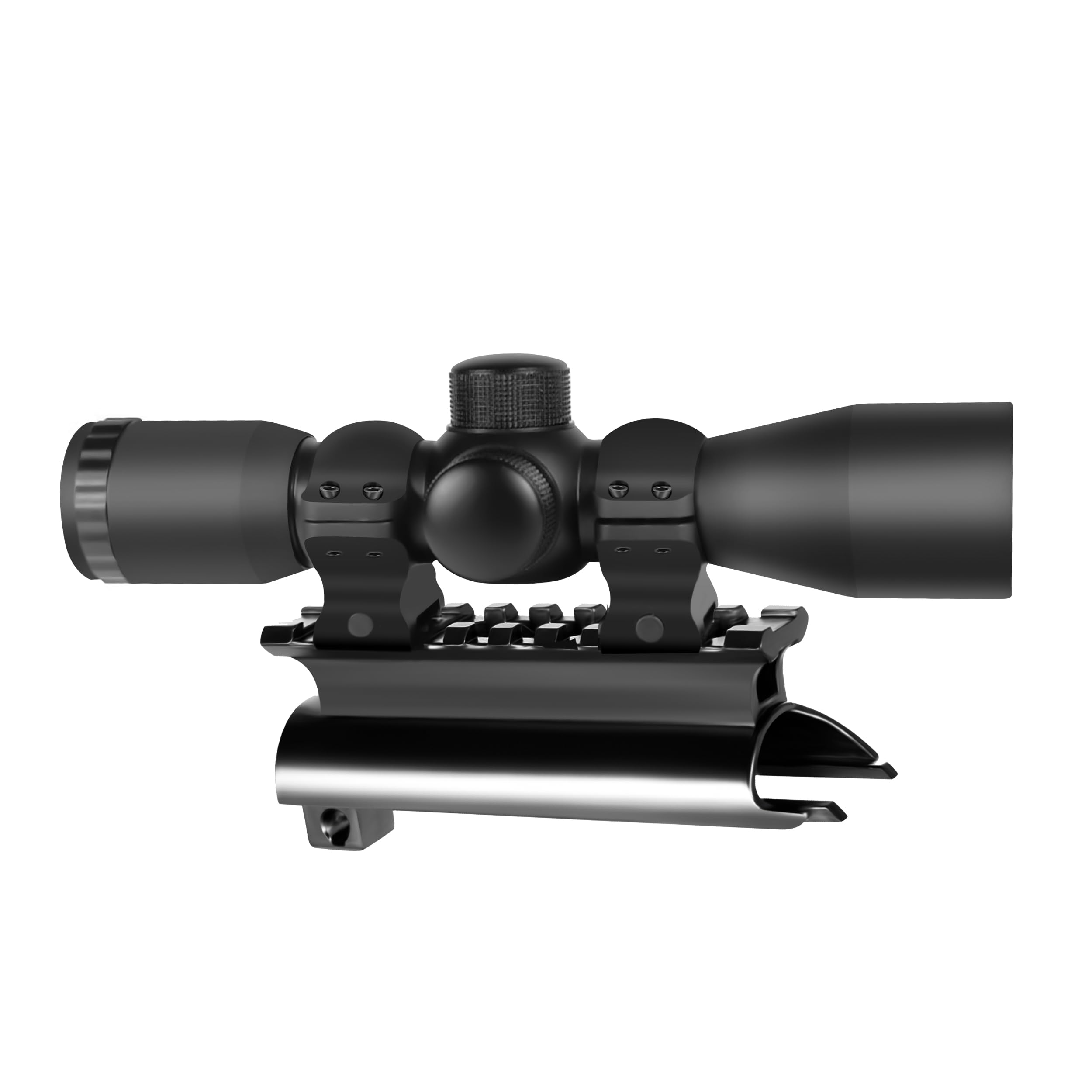 GOTICAL 4X32 Compact .223 .308 7.62x39 mm Tactical Scope Mil Dot with Ring Compact Riflescopes Hunting scopes (Scope Package 2)