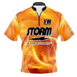 logo infusion dye-sublimated bowling jersey (sash collar) - i am bowling fun design 2019-st - storm (large)