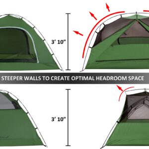 Clostnature Taurus 2 Person Backpacking Tent - Lightweight Two Person Tent for Backpacking, Easy Set Up Waterproof Camping Tent for Adults, Kids, Scouts, Large Size Outdoor, Hiking Gear