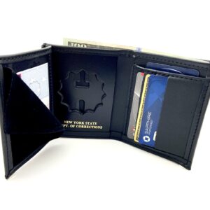 Perfect Fit Shield Wallets New York State Corrections Hidden Badge Wallet Black (Cutout PF27)