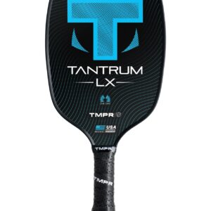 TMPR Sports Tantrum LX - Pickleball Paddle, Blue, Medium Weight (7.7-7.8 oz)