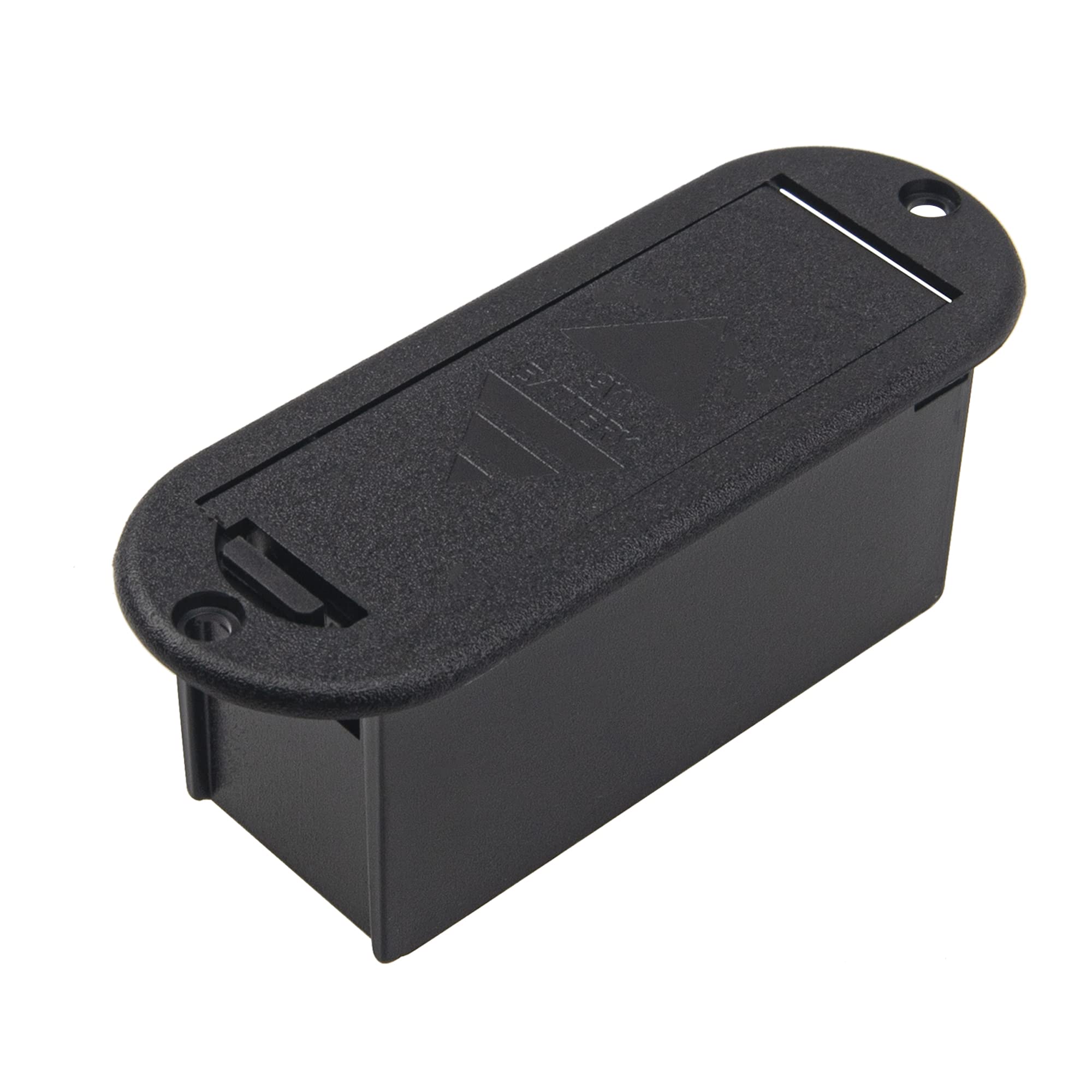 4Pcs Yootones 9V Battery Holder Case Box Base with Cable Connector Buckle Compatible with Active Bass Guitar Pickup