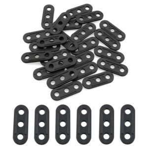 zzlzx 30pcs tent wind rope buckle fastener plastic cord tensioners rope adjuster for outdoor activities camping hiking picnic