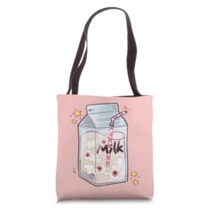 weirdcore aesthetic eyes japanese milk carton eyeballs tote bag