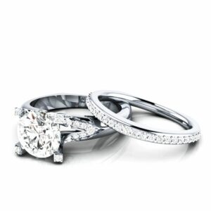 destiny jewel 2.25ct round cut diamond solid 925 silver 14k white gold over engagement wedding ring set_10