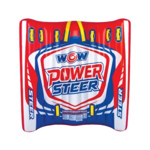 wow sports power steer towable tube for boating - 1 to 3 person towable - steerable tubes for boating