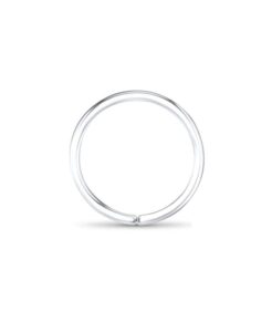 nose ring bling 14k white gold nose hoops seamless nose rings 5/16 inch - 8mm 18g (d1042)