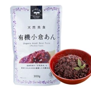 earthink japanvillage anko japanese red bean paste organic certified 300g (tsubuan coarse red bean paste, pack of 1)