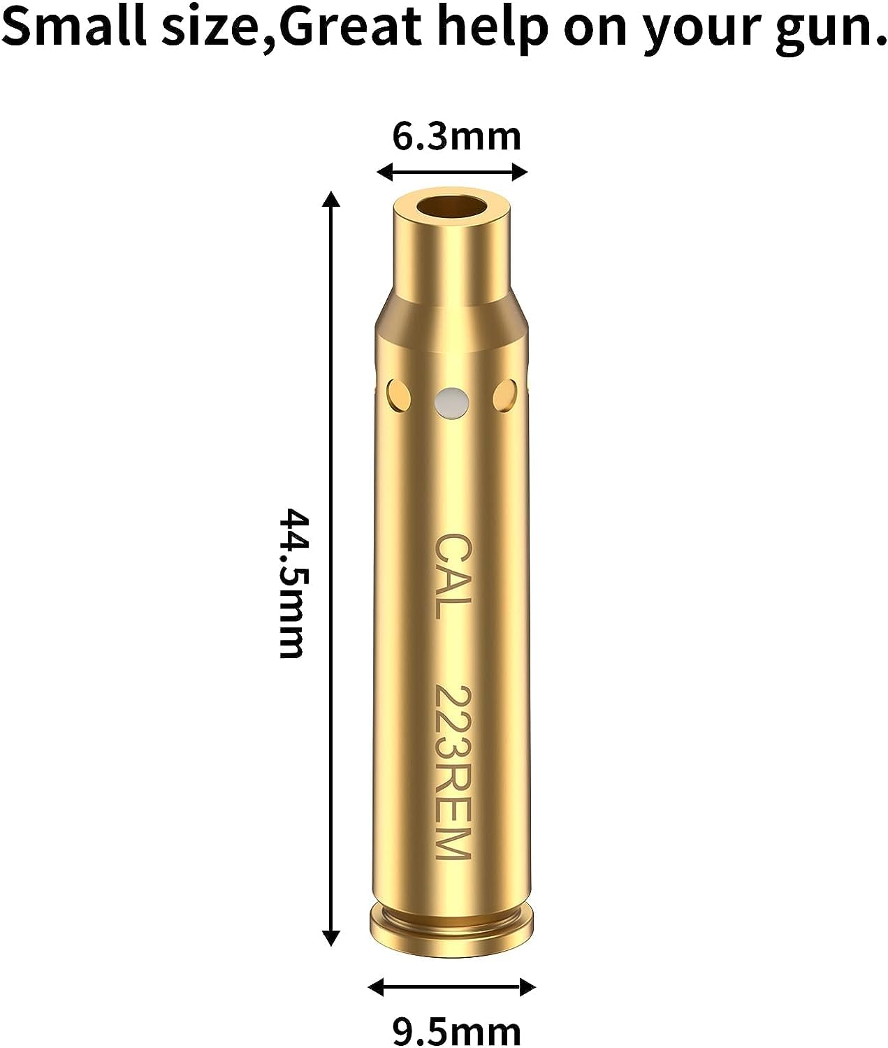 Tipfun Bore Sight Cal 223 5.56mm Rem Gauge Laser Sight Red Dot Boresighter with Batteries