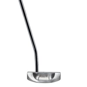 Bell IV H-390 Half-Offset CNC Milled Full-Mallet Golf Putter + Tacki-Mac Black Pistol Standard Grip (Right, 36)