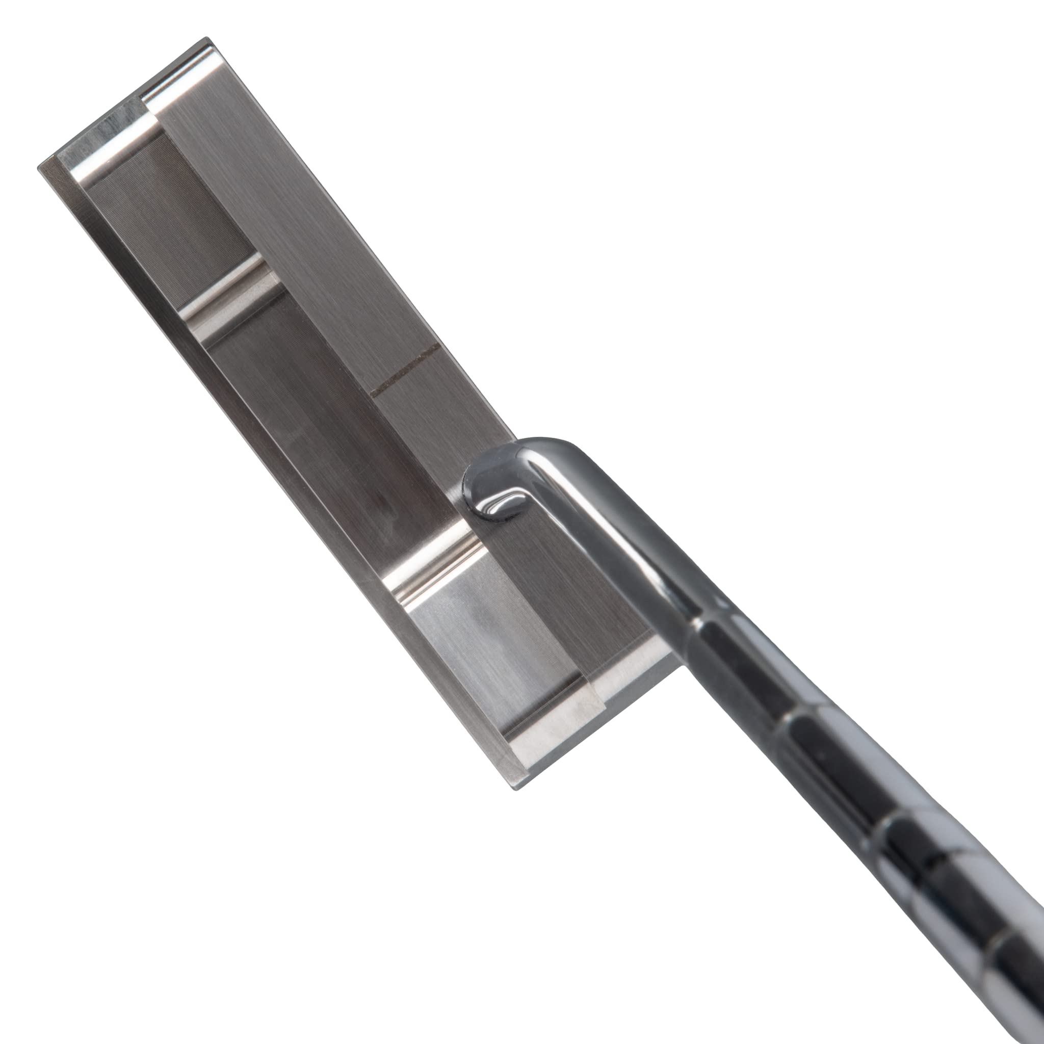 Bell II H-410 Half-Offset CNC Milled Oversize Blade Golf Putter + Tacki-Mac Jumbo Flat Top Grip (Left, 37)