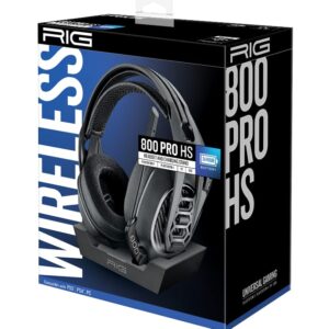 RIG 800 PRO HS Wireless Gaming Headset & Multi-Function Base Station for PlayStation PS4, PS5, PC, USB - 24 Hour Battery (NOT Compatible with Xbox)