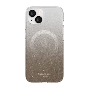 Kate Spade New York Protective Hardshell Case for MagSafe for iPhone 13 - Champagne Ombre Glitter, (Kate Sp47356)