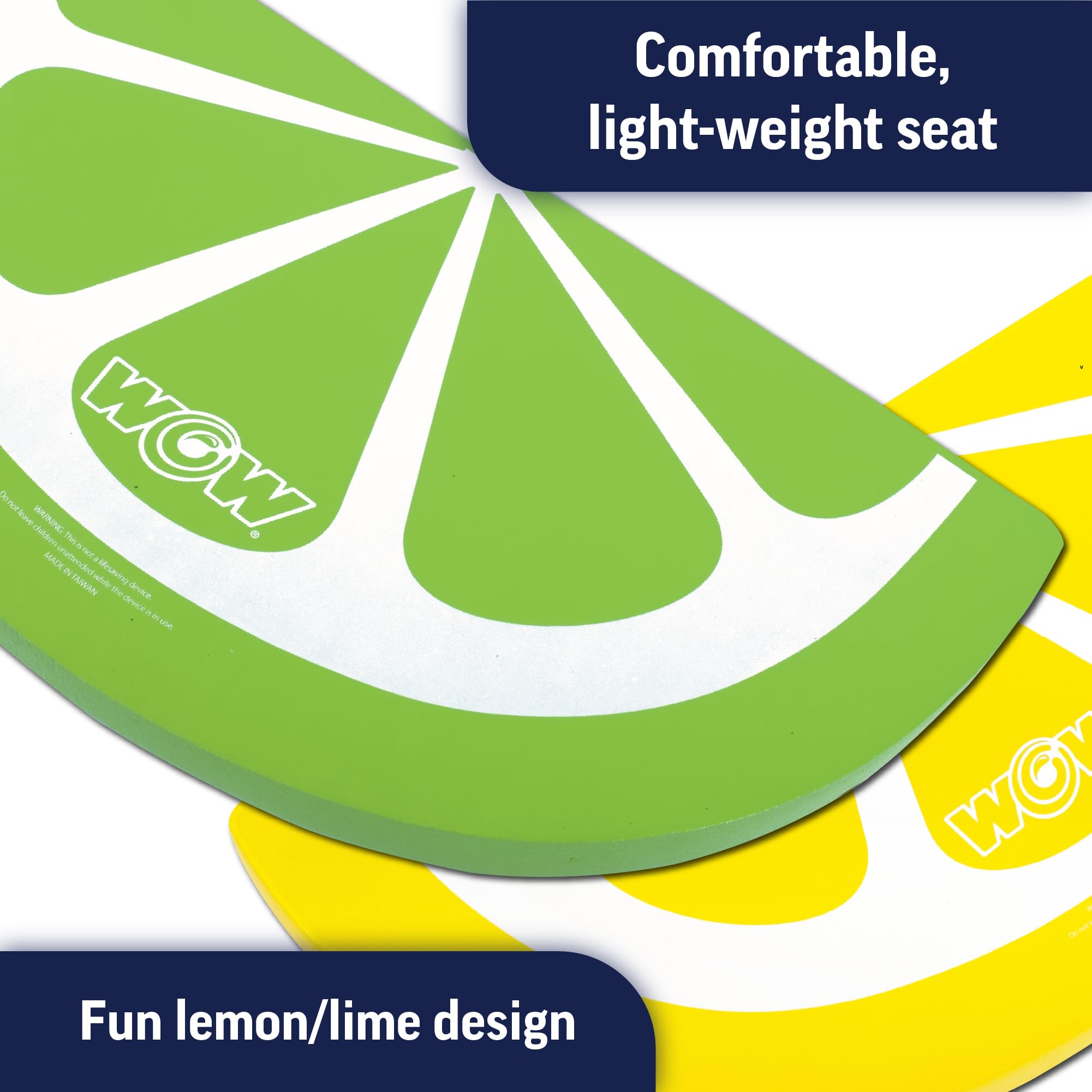 Wow Foam Dipped Seats, Lemon/Lime,Two Pack