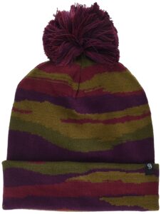 mountain hardwear gas station eco beanie, cocoa red, one size