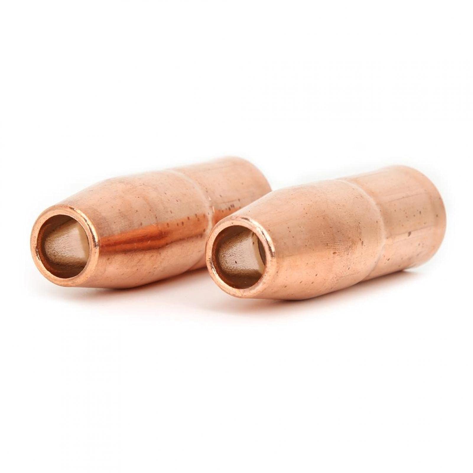 EVTSCAN Pack of 2 Copper Gas Nozzle 169-724 Replacement, Fit for Miller M25/M40 and Hobart H Series MIG Welding Torches Shroud, 1/2 inch Outer Diameter Conical Gas Nozzle