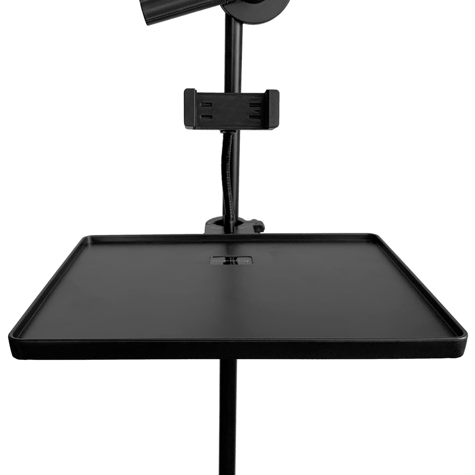 Auhafaly Plastic Microphone Stand Tray Stage Concert Performance Vocal Guitar Accessory with Drink Holder and Microphone Holder