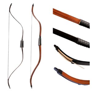 pmz archery recurve bow, high-performance horse bow korean bow for hunting, right left hand traditional bow for beginner adults teenagers, 40lbs