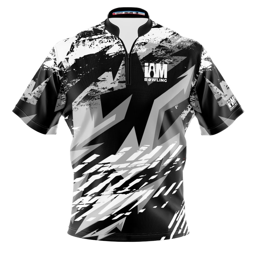 Logo Infusion Dye-Sublimated Bowling Jersey (Sash Collar) - I AM Bowling Fun Design 2020 - NO Logo (X-Large) Multicolored