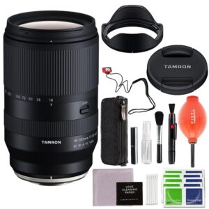 tamron 18-300mm f/3.5-6.3 di iii-a vc vxd lens for fujifilm x with advanced accessory and travel bundle (tamron usa 6-year warranty)