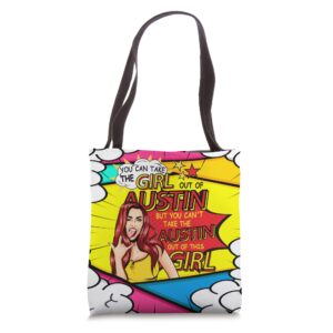 proud woman from austin - cool girl from austin tote bag