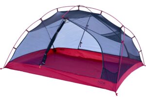 near zero 3 person ultralight backpacking tent, 2 door, 20d ripstop waterproof sealed nylon, freestanding, rainfly, 3 season, with lightweight aluminum frame. easy setup system