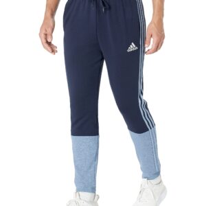 adidas Men's Essentials Mélange French Terry Pants, Ink/Ink Melange, Large