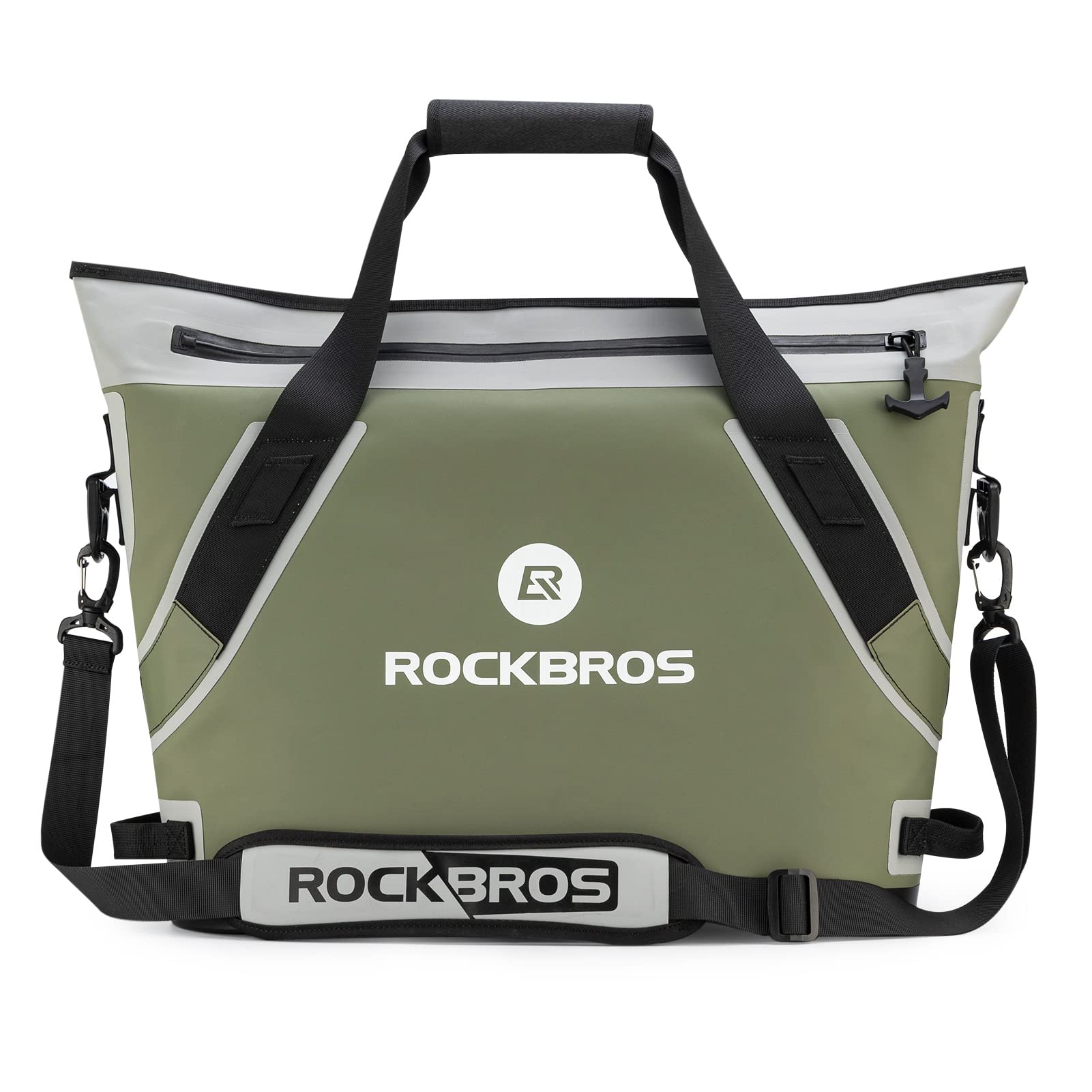 ROCKBROS Soft Cooler Insulated Leak Proof Cooler Bag Portable 36 Can Large Soft Sided Coolers Waterproof Insulated Pack Cooler for Travel, Beach, Camping, Picnic, Lunch, Fishing, Floating, Party, Work