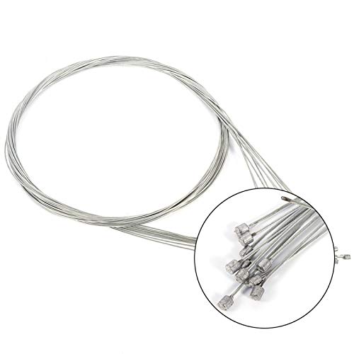 Demeras Bike Cable Wire, Derailleur Cable Slick Road Shift Cable Strong Adjust Speed for Mountain Bike Road Bike or Folding Bike