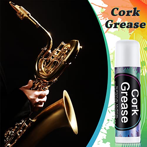 6 Pieces Cork Grease for Clarinet Flute Grease Lubricant Tube Clarinet Cleaning and Care Product Woodwind Instruments Accessory for Saxophone Clarinet Flute Supplies