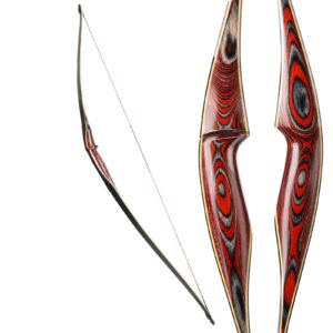 kainokai 58" laminated recurve bow,amercian hunting bow archery bow 20-60lbs (35lbs, right hand)