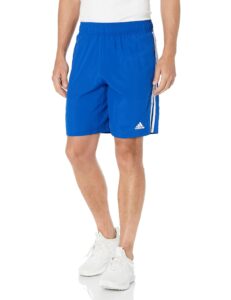 adidas men's aeroready high intensity side 3-stripes training shorts, team royal blue/white, xx-large