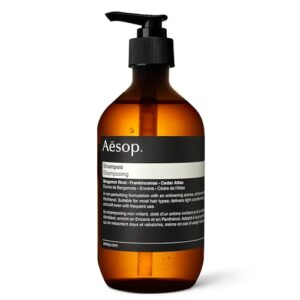 aesop shampoo | enlivening shampoo for soft, shiny, fragrant hair | with frankincense and panthenol | 16.9 oz