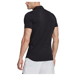 adidas Men's Tennis New York Freelift Polo Shirt, Black, Large