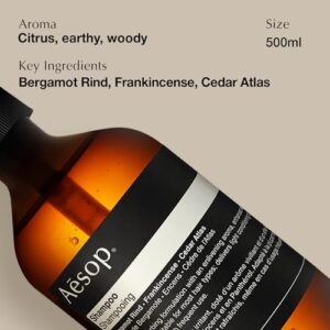 Aesop Shampoo | Enlivening Shampoo For Soft, Shiny, Fragrant Hair | With Frankincense and Panthenol | 16.9 oz