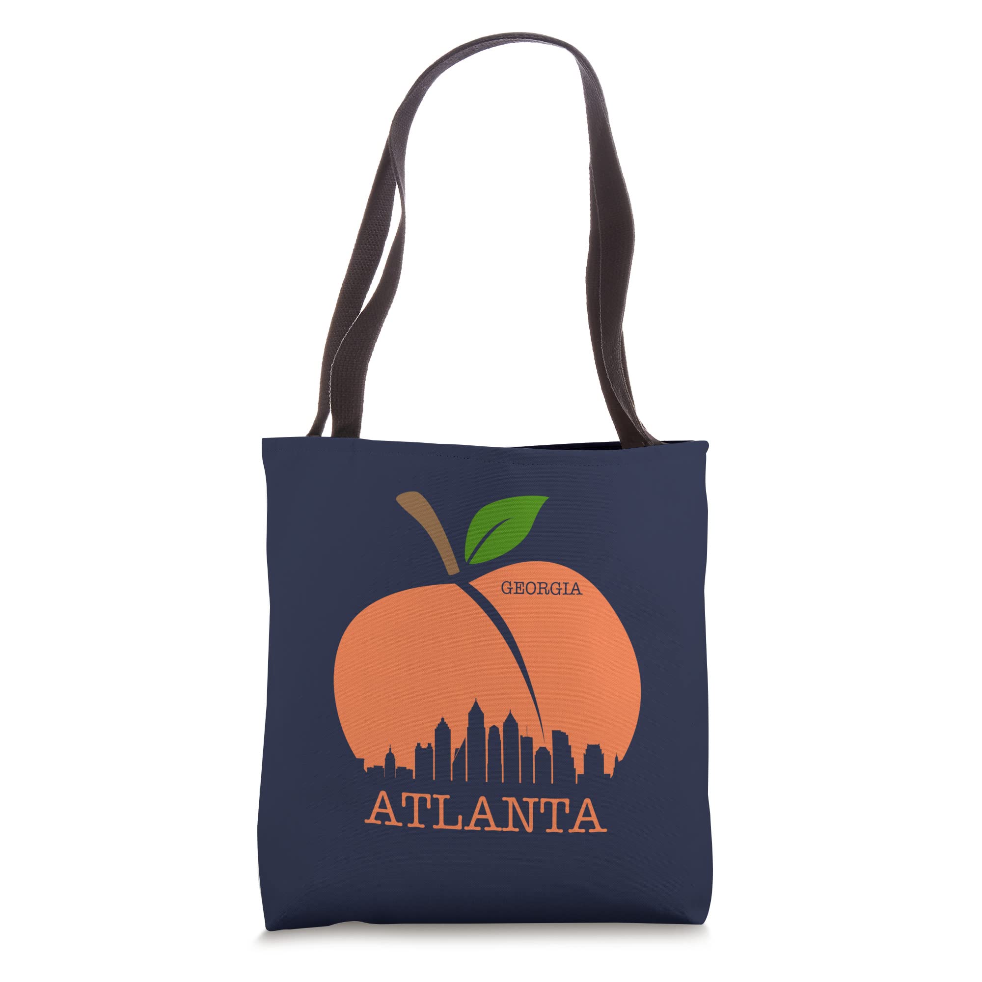 Atlanta Georgia Peach Skyline Tote Bag