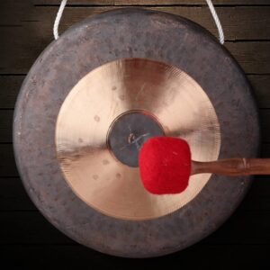 Singing Bowl Mallet Striker Stick: Wooden Sound Stick Buddha Red Sound Bowl Mallet Tibetan Bowl Felt Wrapped Striker for Meditation Yoga Relaxation