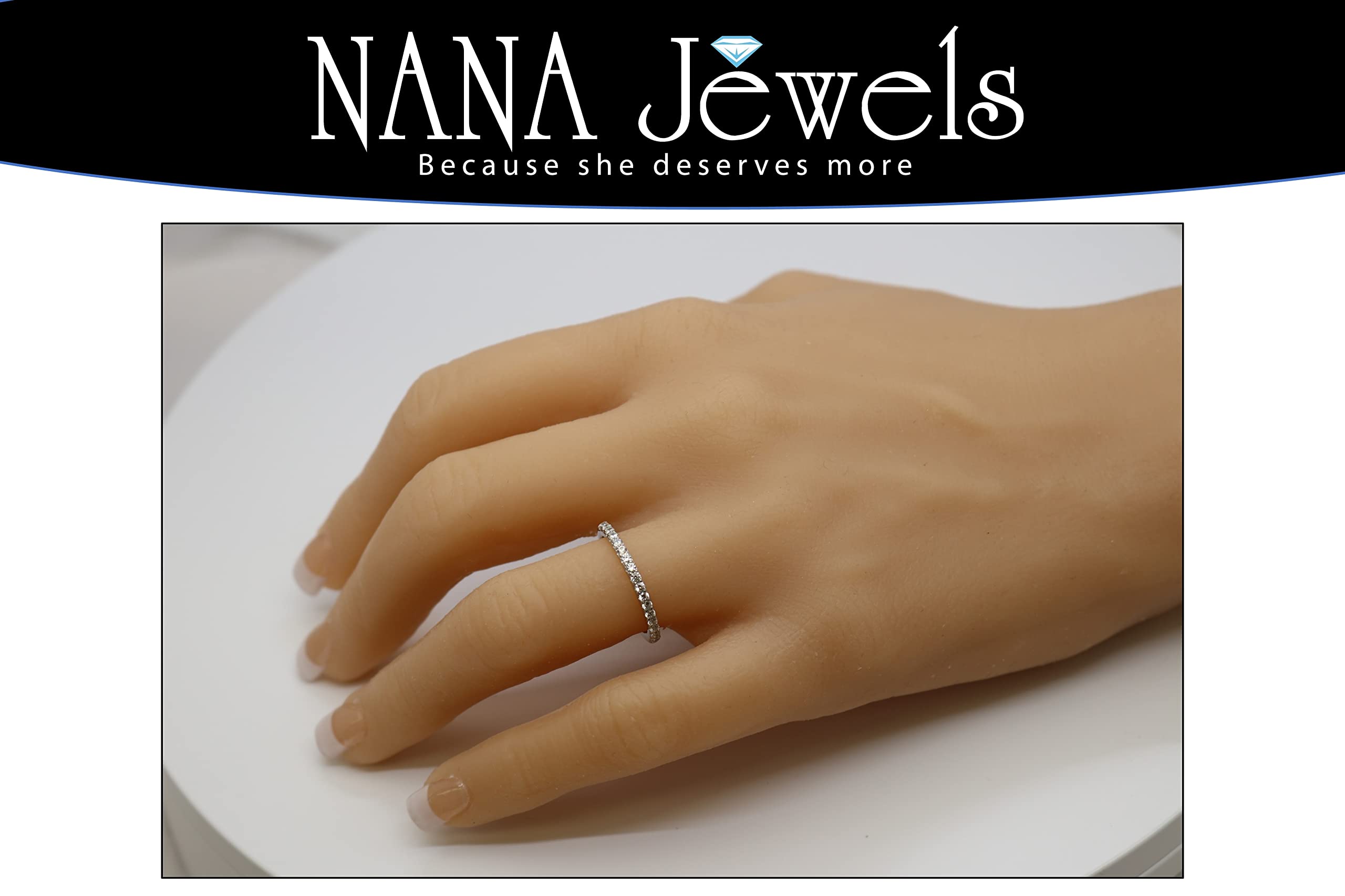 NANA Jewels 2.00ct Princess Lucita Solitaire Engagement Ring Wedding Set Pure Brilliance Zirconia in Silver Size 7