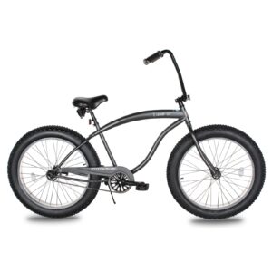 micargi luxe 26 inch beach cruiser bike for men, steel frame